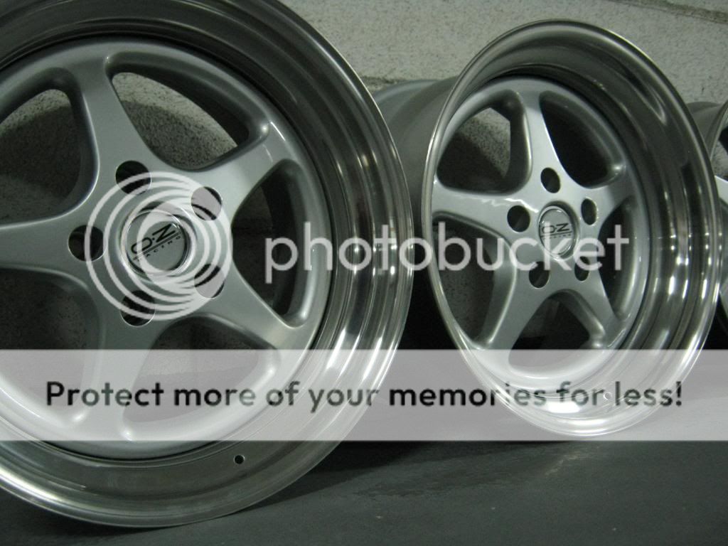 5x120 staggered modular OZ Mito III, refinished,17x8.5 & 10, huge lips ...